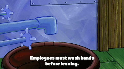 Season 9 Wash Your Hands GIF by SpongeBob SquarePants - Find & Share on ...