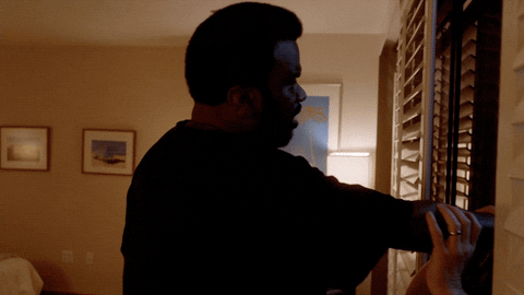 Walking Out Window Gif