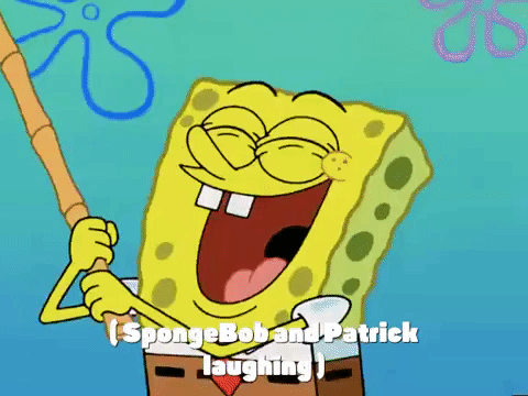 Spongebob And Patrick Laughing Gif