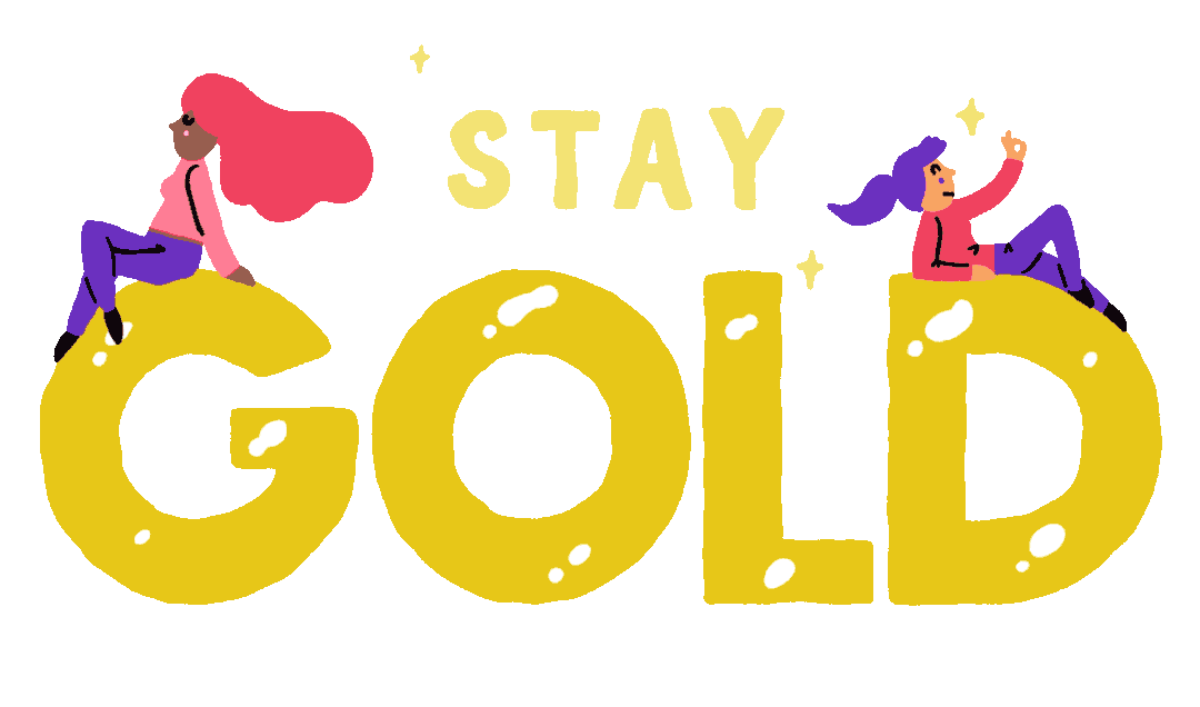 Stay Gold Text Sticker by Matt Joyce for iOS & Android | GIPHY