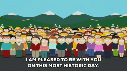 Happy Group GIF by South Park - Find & Share on GIPHY