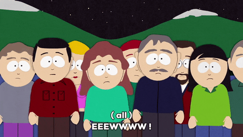 Disgusted Crowd GIF by South Park - Find & Share on GIPHY