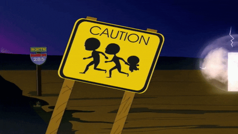 Caution Sign Waving About GIFs - Get the best GIF on GIPHY