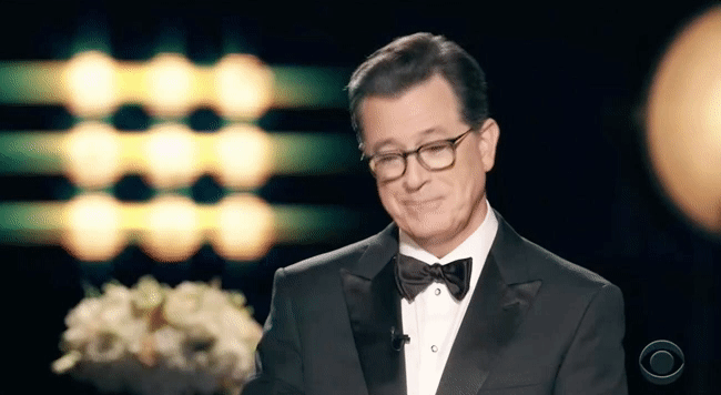 Stephen Colbert Glasses GIF by Emmys - Find & Share on GIPHY