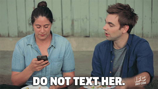 Not-texting GIFs - Get the best GIF on GIPHY