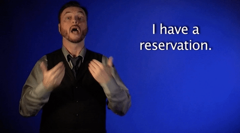 Sign Language I Have A Reservation GIF by Sign with Robert - Find ...
