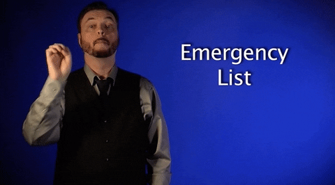 Emergency-list GIFs - Get the best GIF on GIPHY