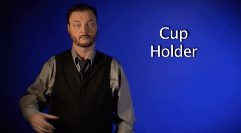 Sign Language Cup Holder GIF by Sign with Robert - Find & Share on GIPHY