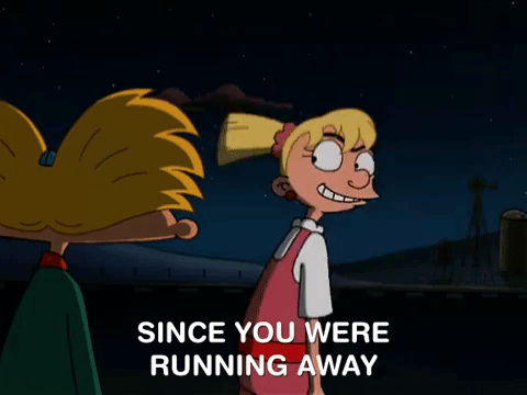 Running Away Animated Gif