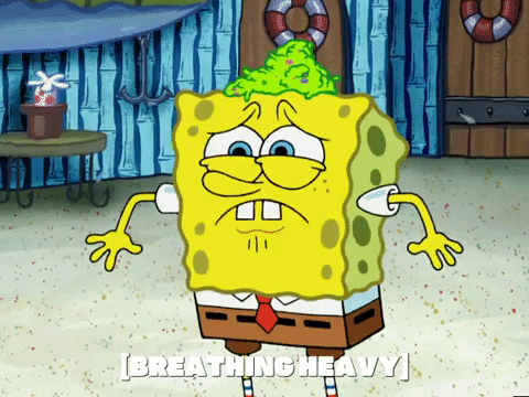 Spongebob Breathing Gif