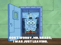 Spongebob Leaving Gif