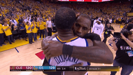 Lebron James Hug GIF by NBA - Find & Share on GIPHY