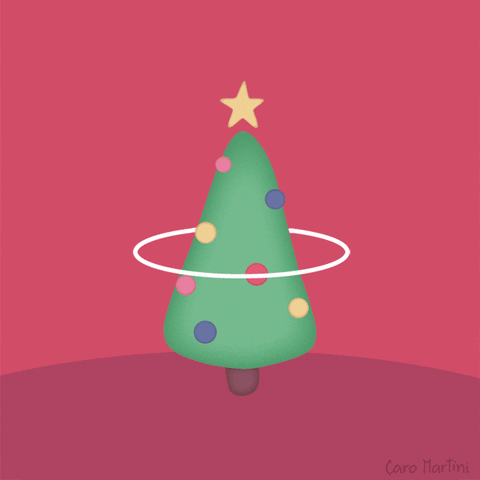 Christmas Tree Dancing GIF by Caro Martini - Find & Share on GIPHY