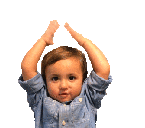 Excited Baby Sticker by foodbabyny for iOS & Android | GIPHY