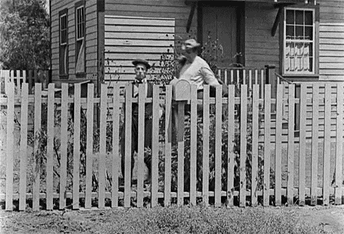 Buster Keaton Fence By Maudit Find And Share On Giphy