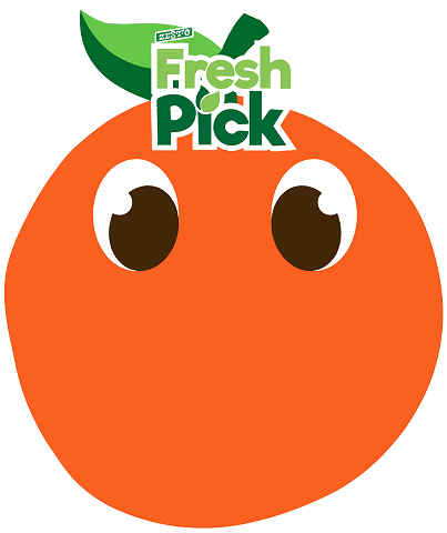 Orange Sticker by Zesto Fresh Pick for iOS & Android | GIPHY