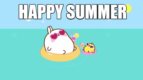 Happy Summer GIF by Molang - Find & Share on GIPHY