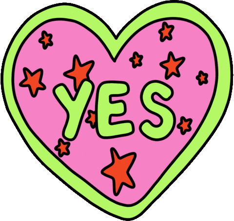 Yes Sticker by Poppy Deyes for iOS & Android | GIPHY
