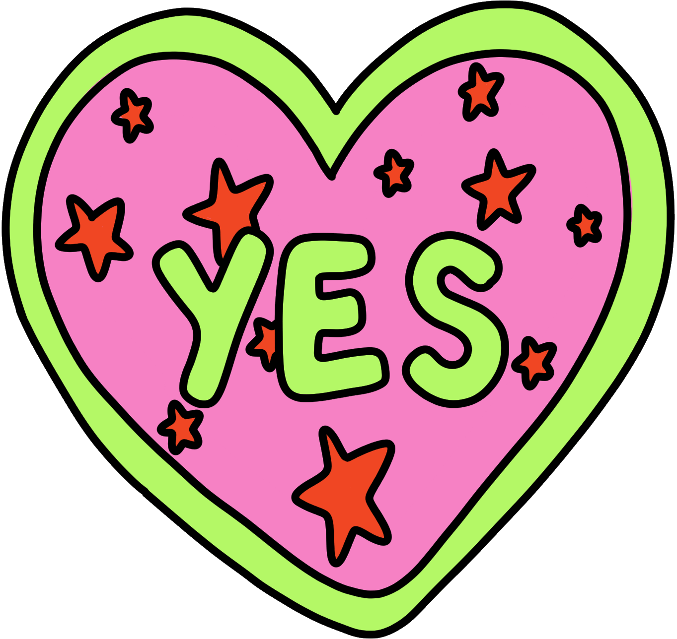 Yes Sticker by Poppy Deyes for iOS & Android | GIPHY