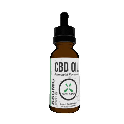 Cbd Oil Bottle Sticker by Green Roads for iOS & Android | GIPHY