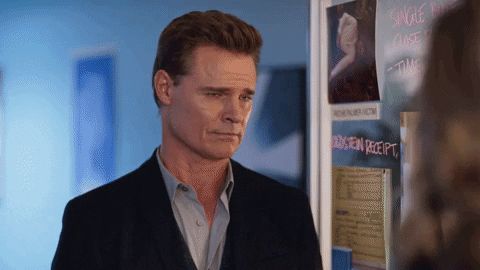 Smirk Reaction GIF by Hallmark Movies & Mysteries - Find & Share on GIPHY