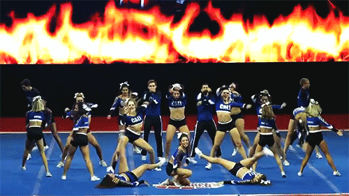 Cheer Cheerleading GIF by AwesomenessTV - Find & Share on GIPHY