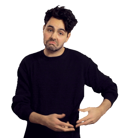 Zack Kantor Shrug Sticker by Originals for iOS & Android | GIPHY