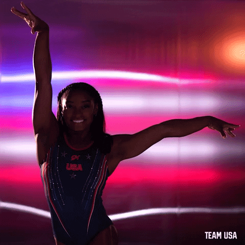 Happy Simone Biles GIF by Team USA - Find & Share on GIPHY