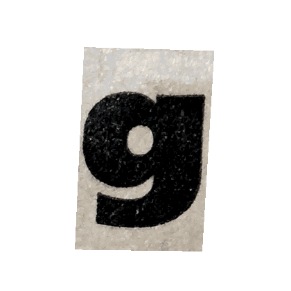Typography G Sticker for iOS & Android | GIPHY