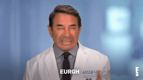 Disgusted Reaction Face Gif