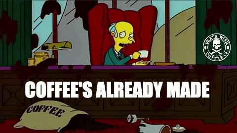 The Simpsons GIF by Death Wish Coffee - Find & Share on GIPHY