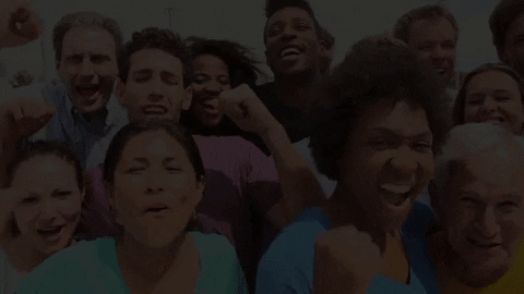 Group Of People Laughing Gif