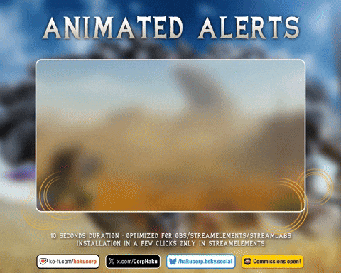 Monster Hunter Wilds | Animated Stream Alerts for Twitch, Youtube and ...