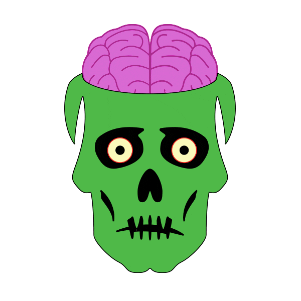 Zombie Brain Sticker by TheDarkParlour for iOS & Android | GIPHY