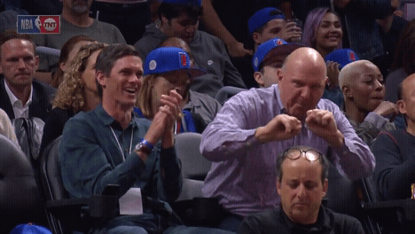 Steve Ballmer Wow GIF by LA Clippers - Find & Share on GIPHY