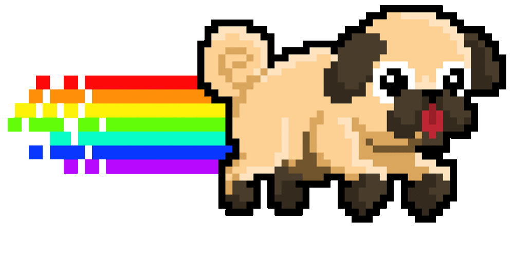 Dog Rainbow Sticker for iOS & Android | GIPHY