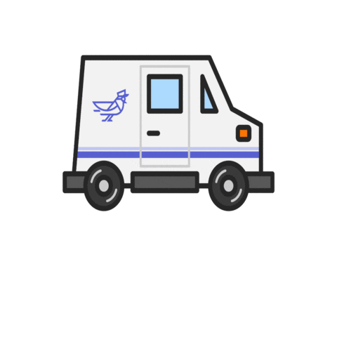 Mail Truck Cartoon