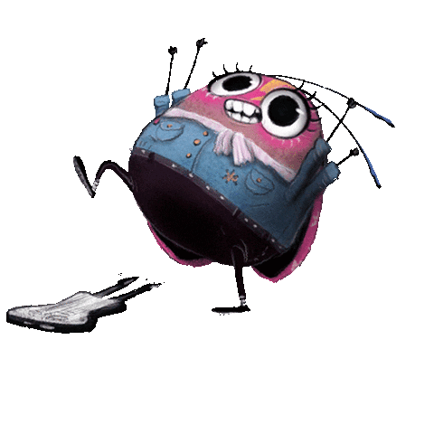 Angry Lady Bug Sticker by NordSüd Verlag for iOS & Android | GIPHY