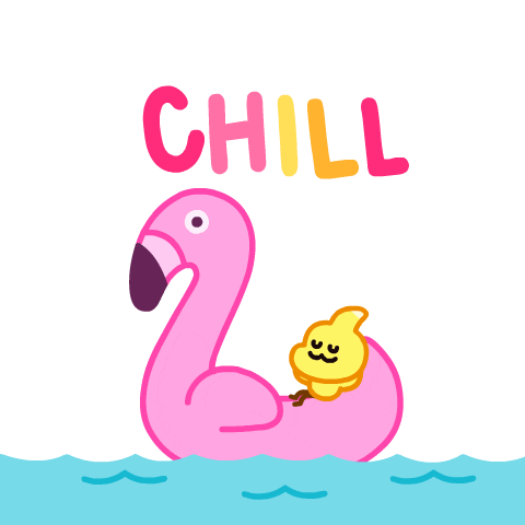 Chill Floating GIF by DINOSALLY - Find & Share on GIPHY
