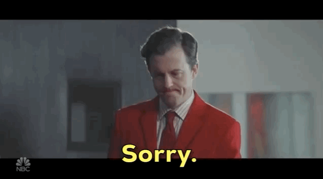 Sorry Snl GIF by Saturday Night Live - Find & Share on GIPHY