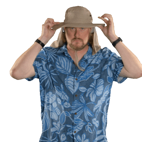 Sun Hat Sticker by DaveAndMahoney for iOS & Android | GIPHY