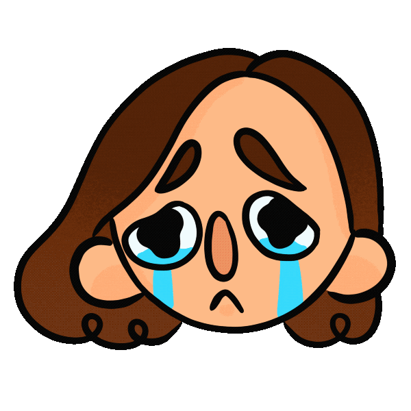 Sad Girl Crying Sticker for iOS & Android | GIPHY