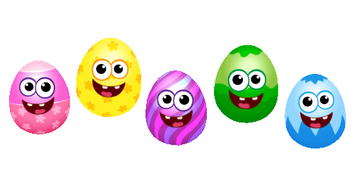 Easter Eggs Sticker by binibambini for iOS & Android | GIPHY