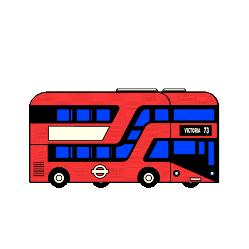 London Bus Sticker by Culture Trip for iOS & Android | GIPHY