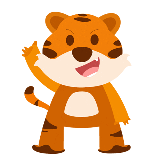 Tiger Tigo Sticker by Lingoace Indonesia for iOS & Android | GIPHY