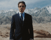 Iron Man Walking Away From Explosion Gif