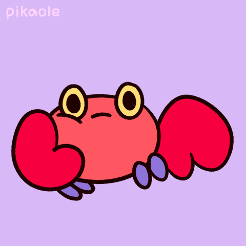 Crabby crab by pikaole | GIPHY