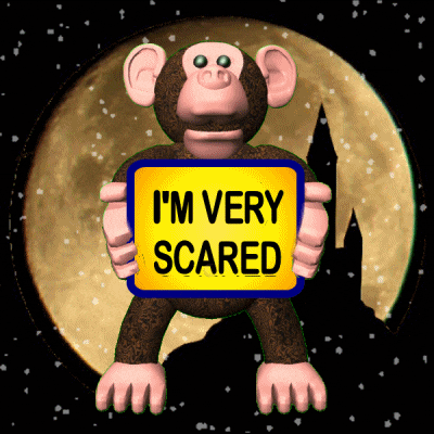 Scared Monkey GIF - Find & Share on GIPHY