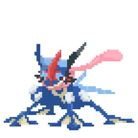 Greninja Pixel Art