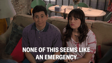 Not An Emergency GIFs - Get the best GIF on GIPHY